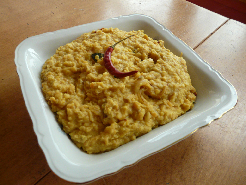 Indian Dinner – Coconut Dhal – The Kitchen Tourist